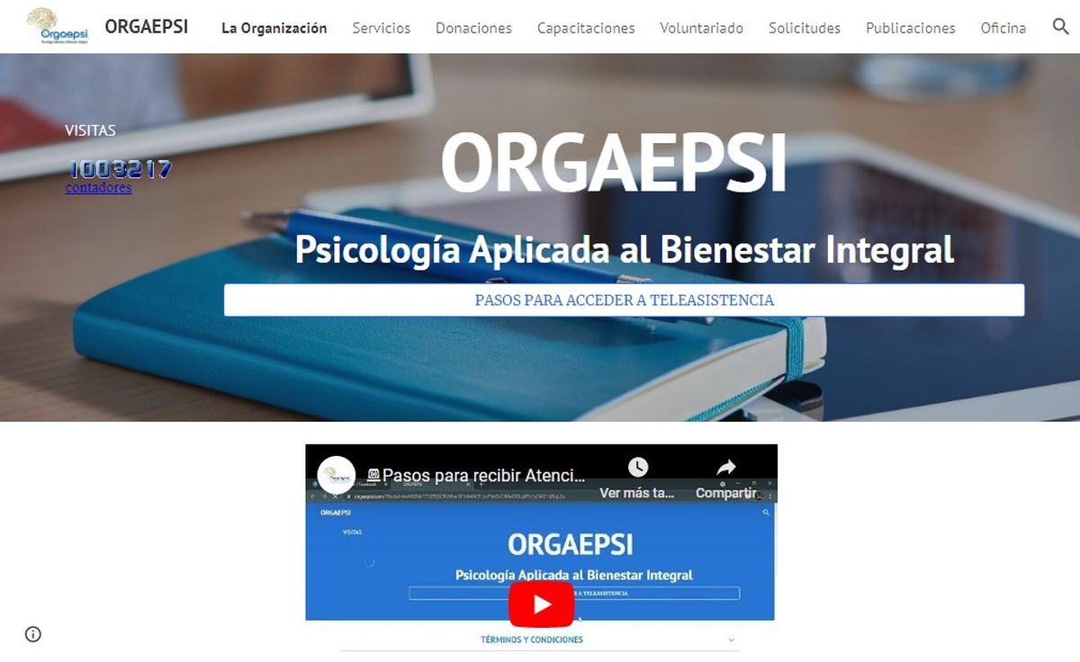 Orgaepsi: Brindan sesiones de terapia gratis y 100% online