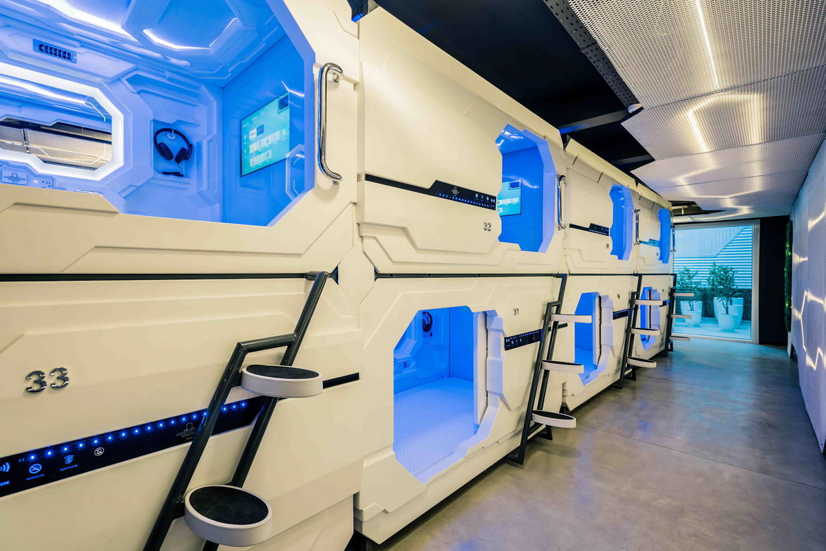 Un hotel cápsula abrió en Argentina: Cómo es por dentro