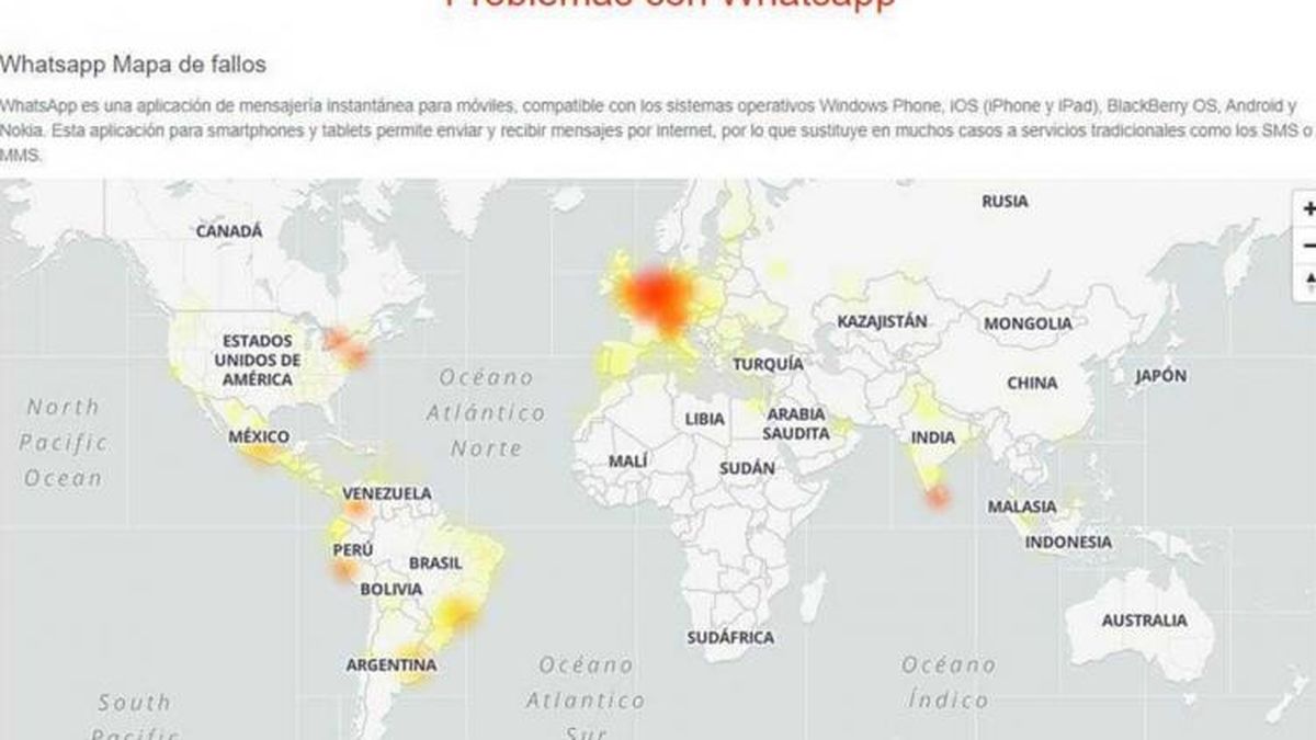 WhatsApp registra fallas a nivel mundial