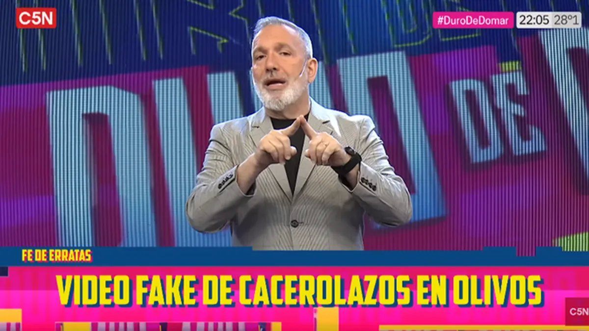 C5N levantó una fake news: Pablo Duggan tuvo que disculparse