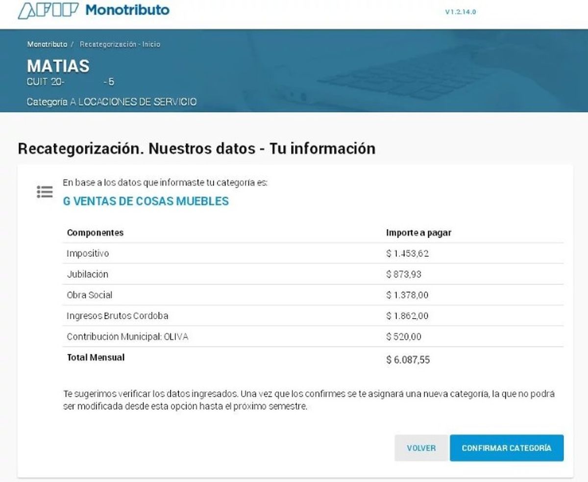 Cuidado: 27/01 vence recategorización de monotributo en AFIP
