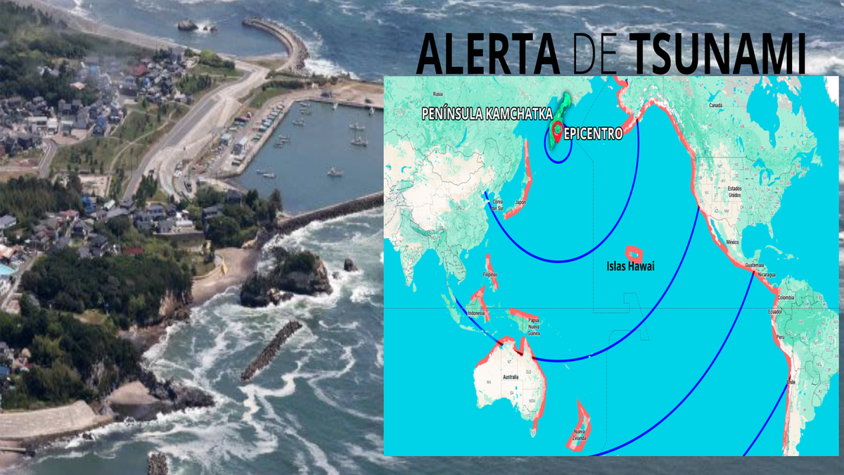 El tsunami que inició en Rusia y que pone al mundo en vilo: Imágenes ...