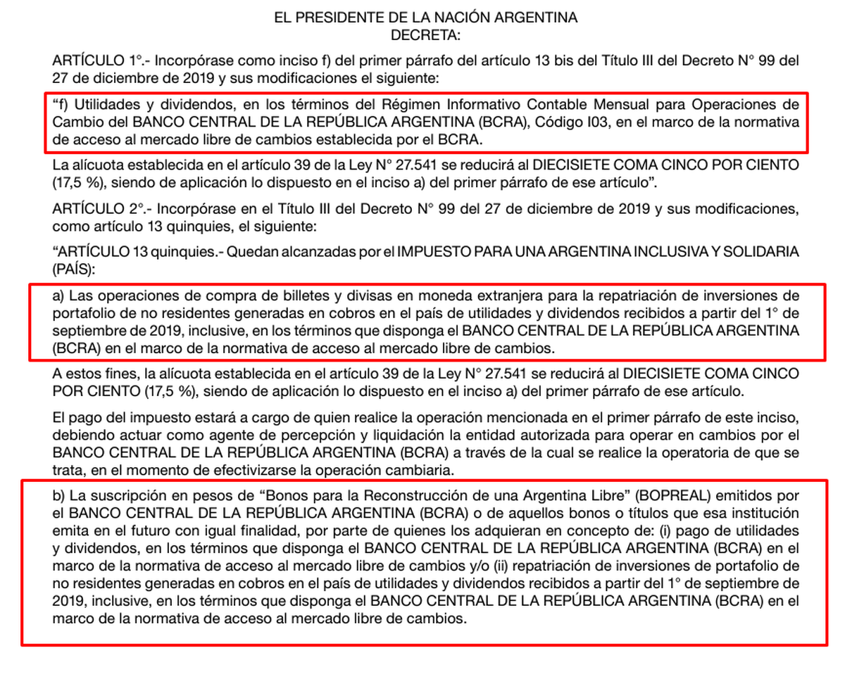 Anticipo: Impuesto PAIS con prórroga en proyecto de Presupuesto 2025