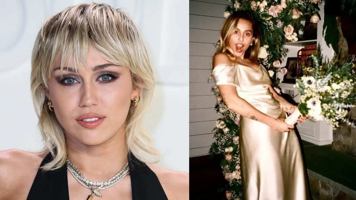 Miley Cyrus y el día que festejó su casamiento a lo Dibu Martínez