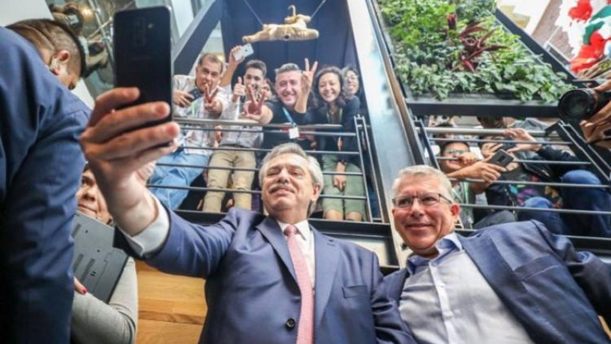 El Presidente visitó la nueva sede de Accenture