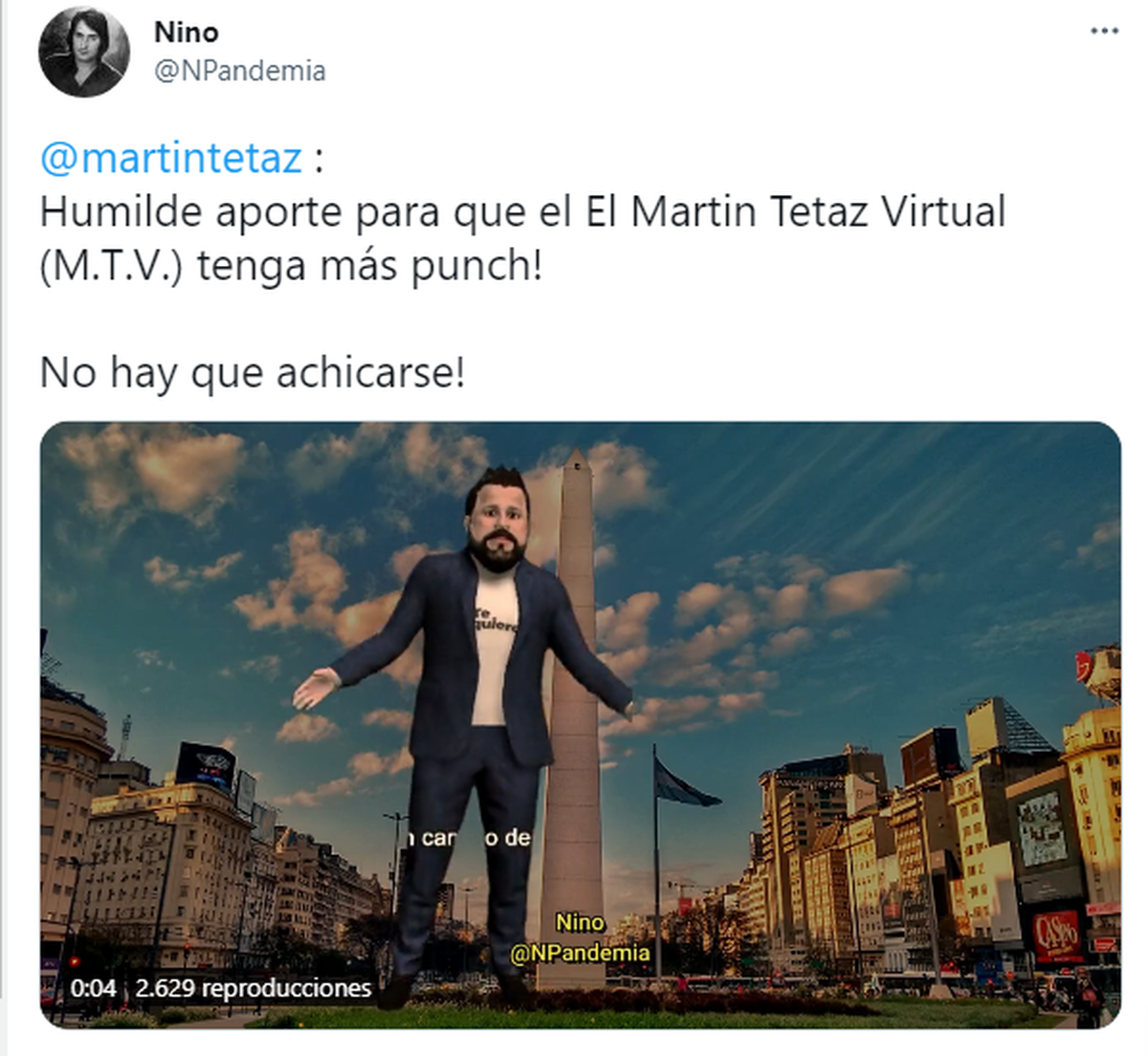 Falleció la política argentina: Spot raro de Martín Tetaz