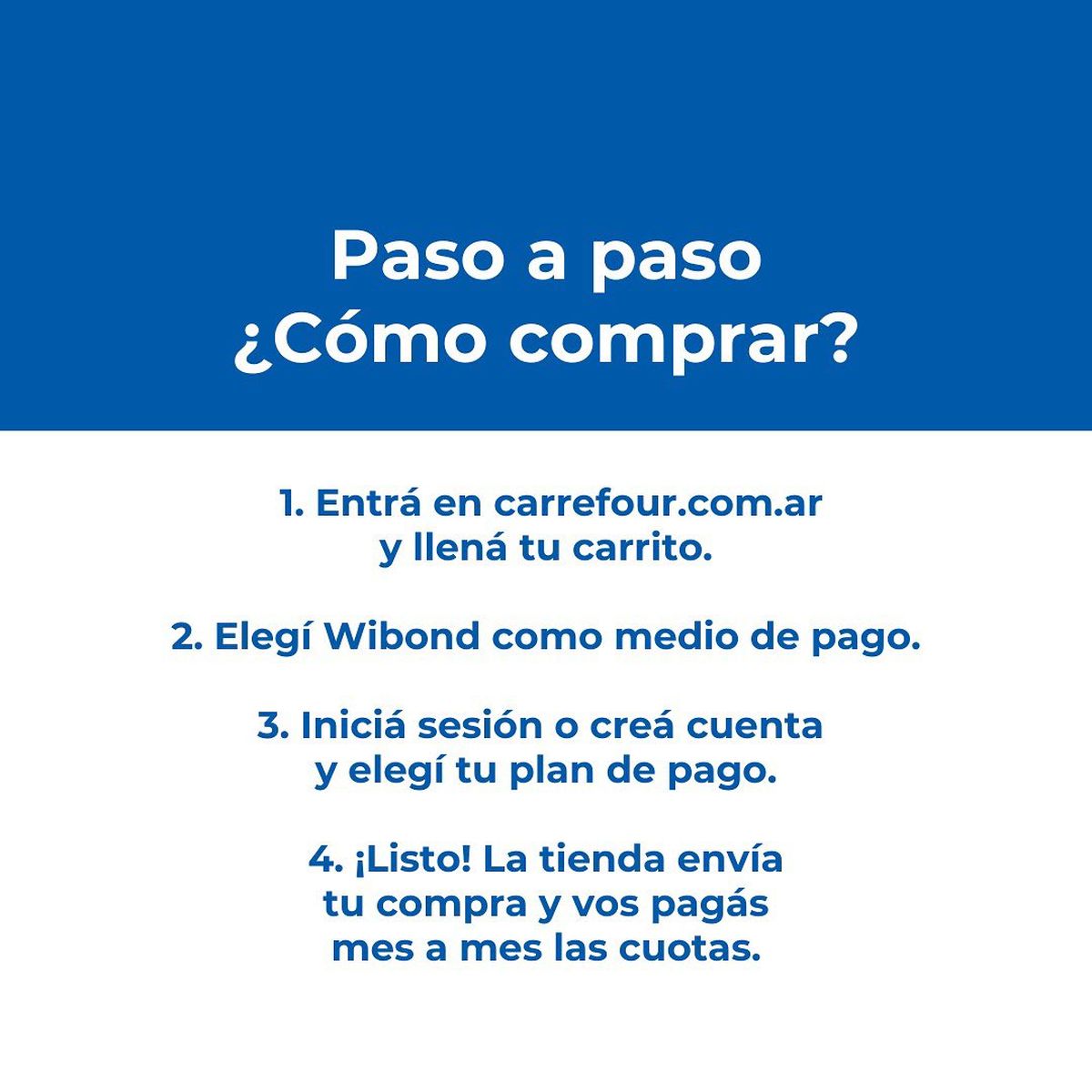 Cómo comprar con Wibond en Carrefour sin tarjetas/efectivo