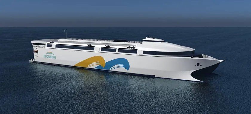 Buquebus cruzará a Uruguay con un ferry 100% eléctrico