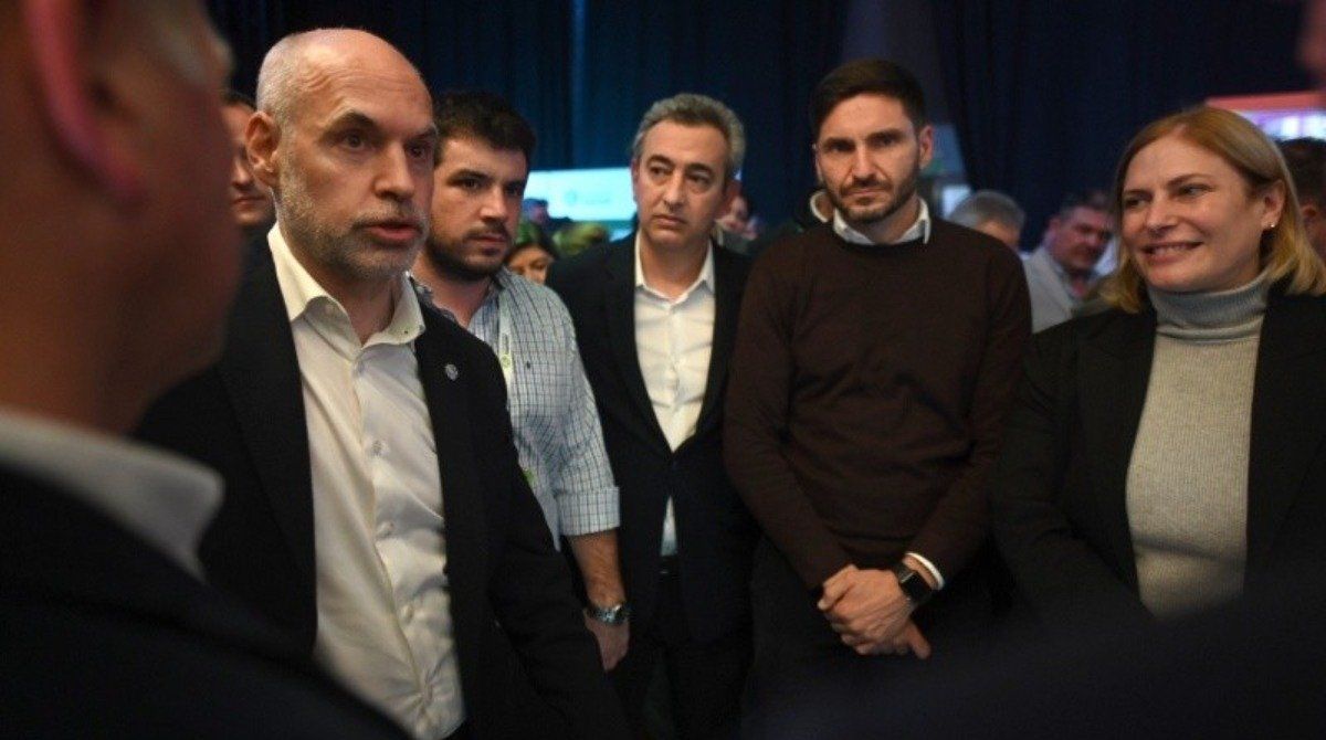 Pablo Javkin con Larreta y Pullaro: Arden Perotti, Sain y Bullrich