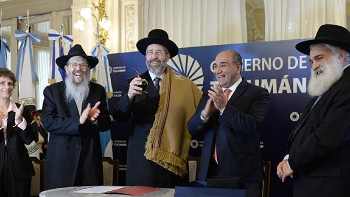 El Rabino de Israel y el titular del sionismo recibidos por Manzur