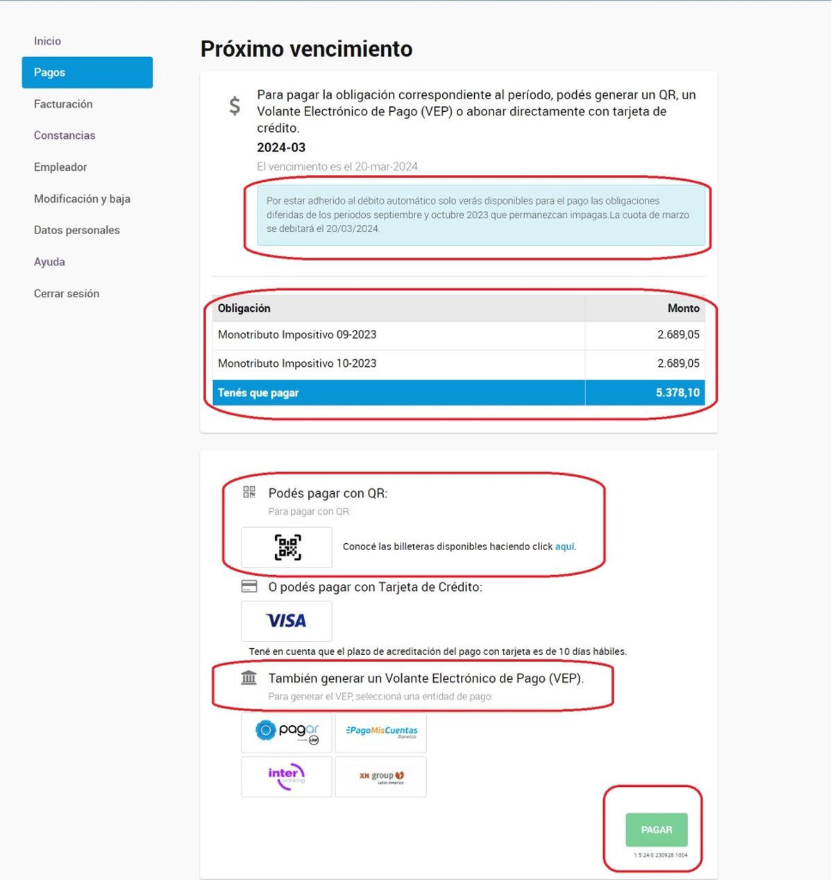 Monotributo: Cómo pagarle a AFIP la prórroga del impuesto 2023