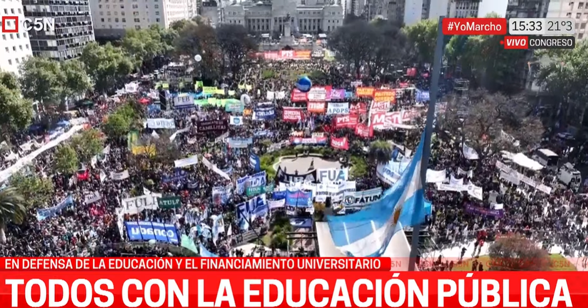Marcha Universitaria en todo el país, y mucha preocupación en la Rosada