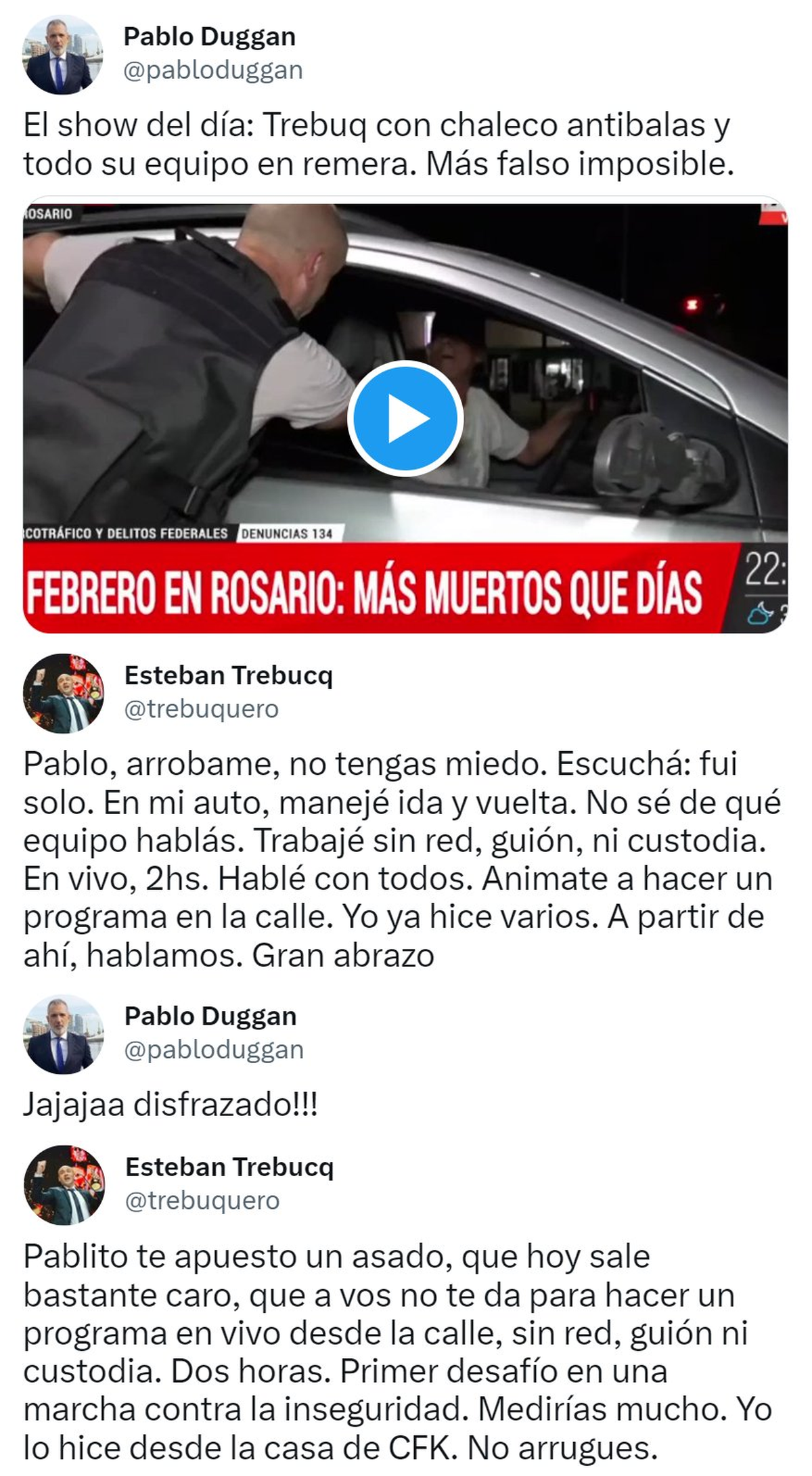 Tras Rosario, estalló Esteban Trebucq: Genuflexos al poder