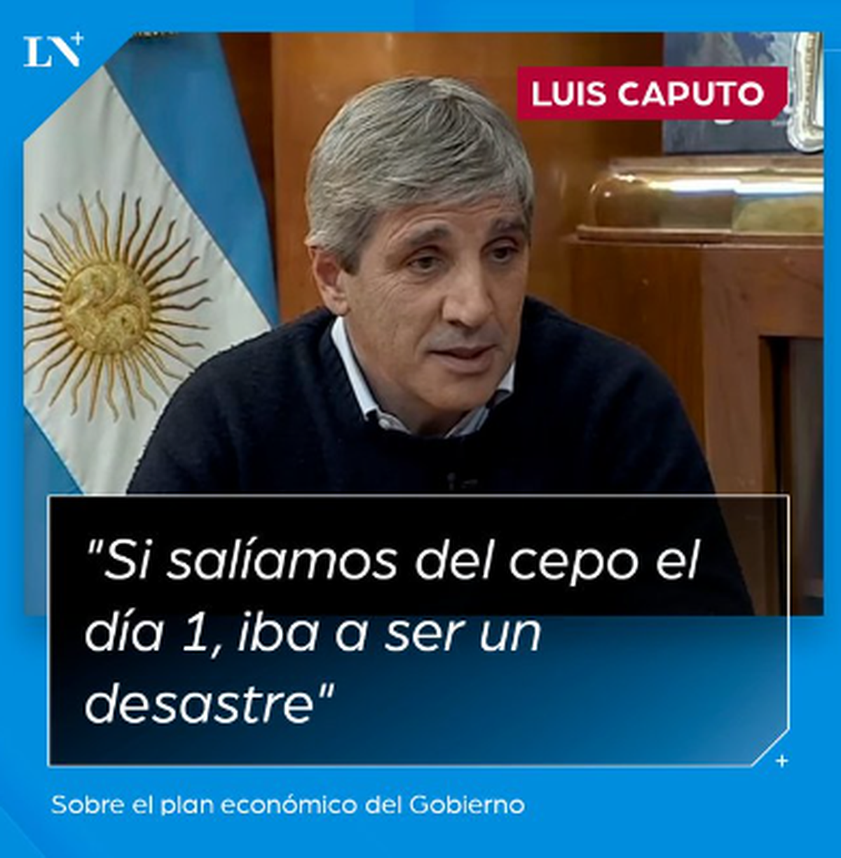 Luis Caputo anuncia inminente dolarización pero el blue voló a$ 1.100 ...