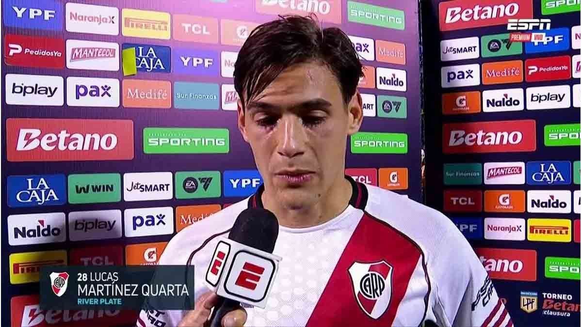 Sin autocrítica en River: Llanto de Martínez Quarta por el arbitraje ...