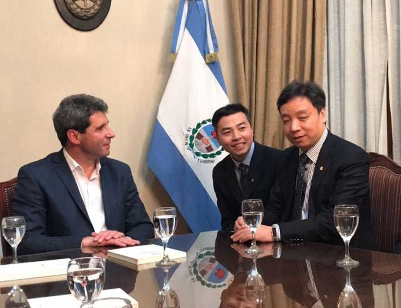 Visita del socio chino de Minera Andina del Sol