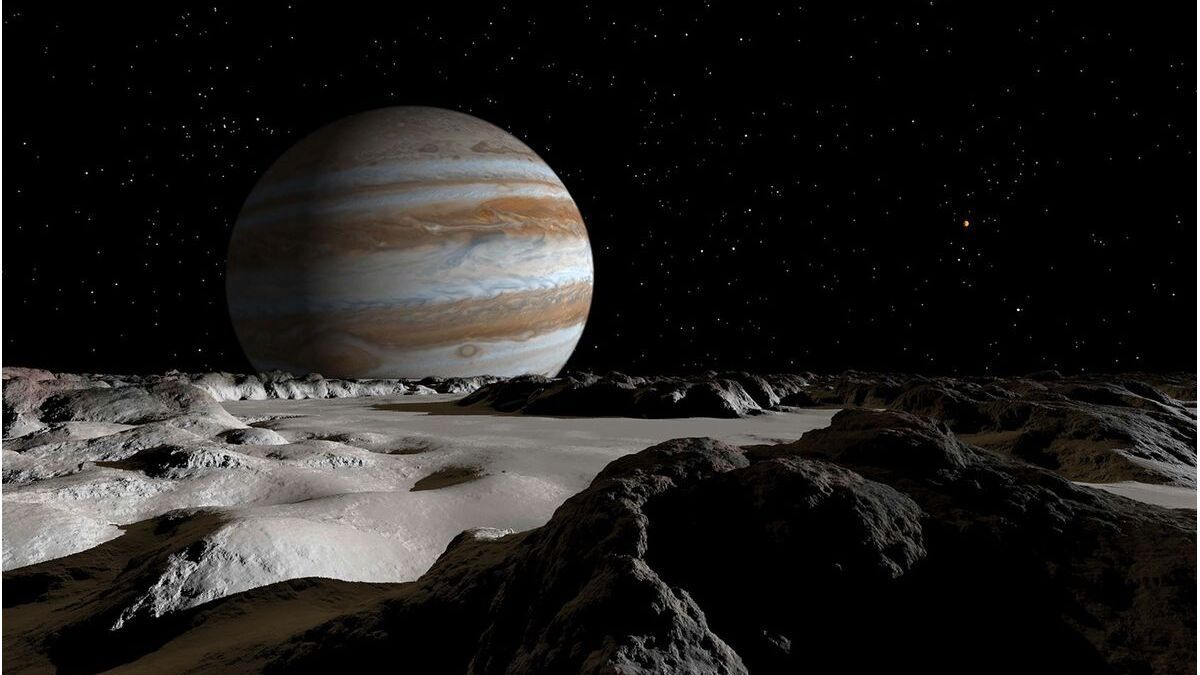Juno visitó hoy Europa, la intrigante y helada luna de Júpiter