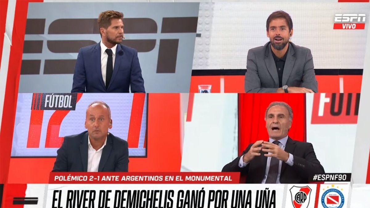 Debate Bombonera-Monumental: Ruggeri explotó en ESPN