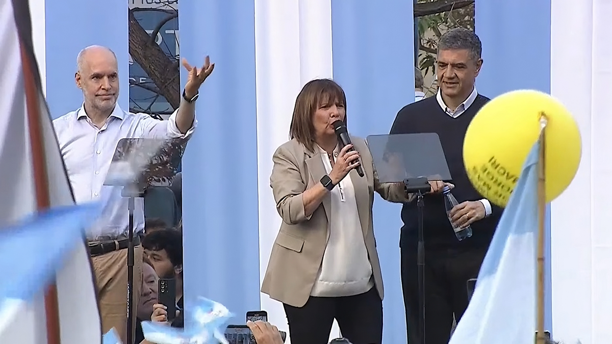 Cierre De Campaña Bullrich Larreta Y Macri En Belgrano
