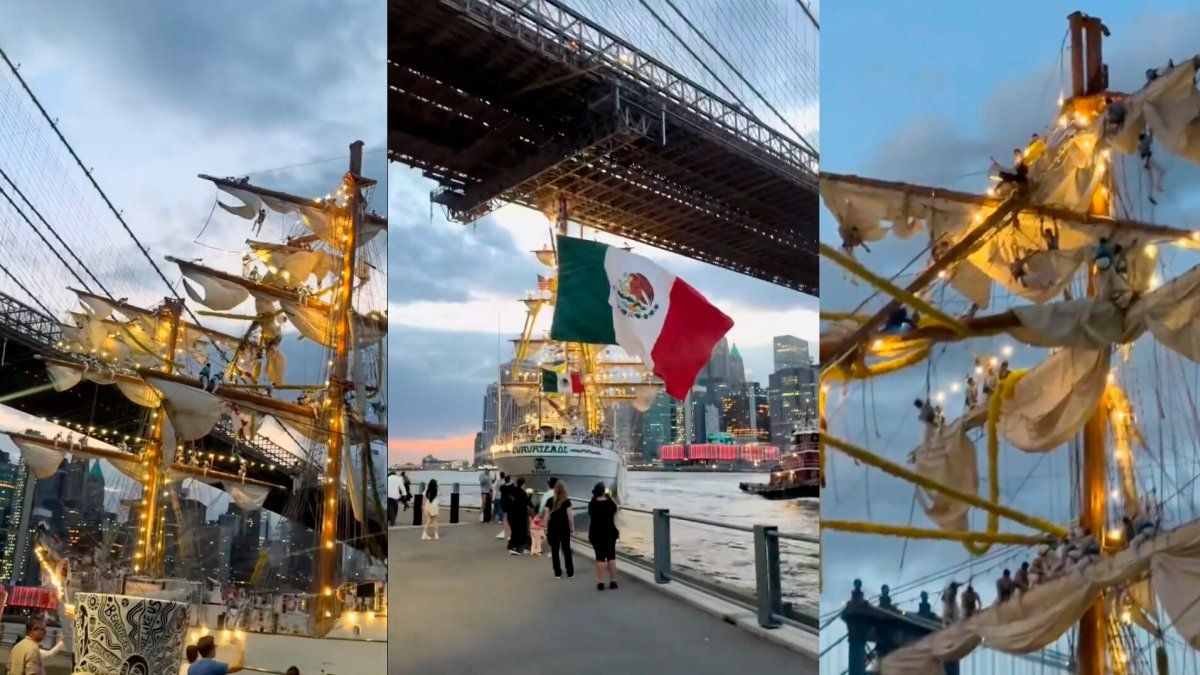 Barco de México chocó contra el puente de Brooklyn (USA): 2 muertos ...