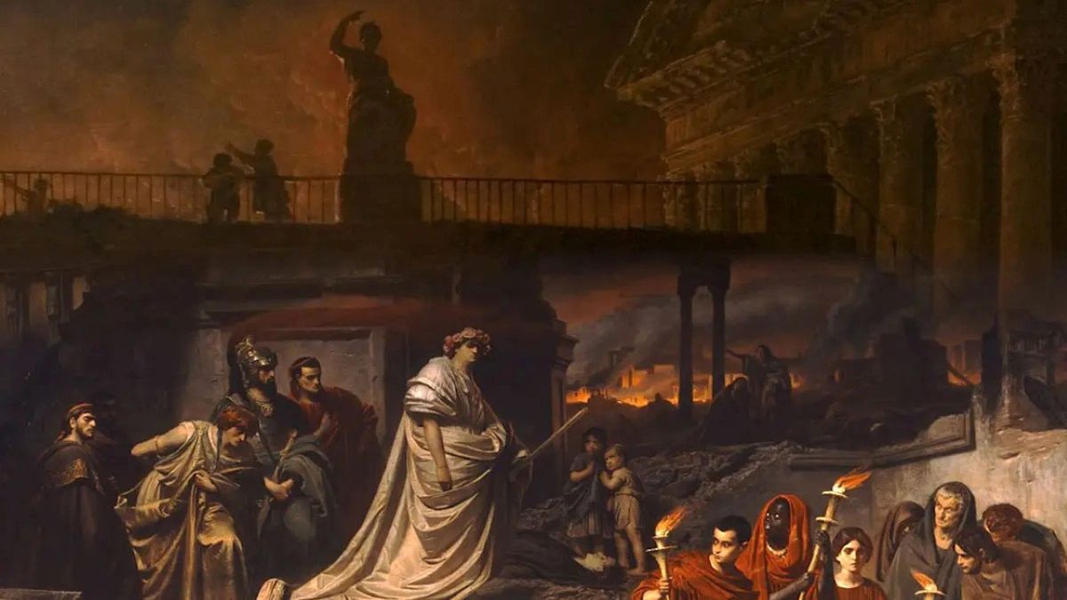Nerón y el Gran Incendio de Roma: ¿Es verdad la historia de que tocó la ...