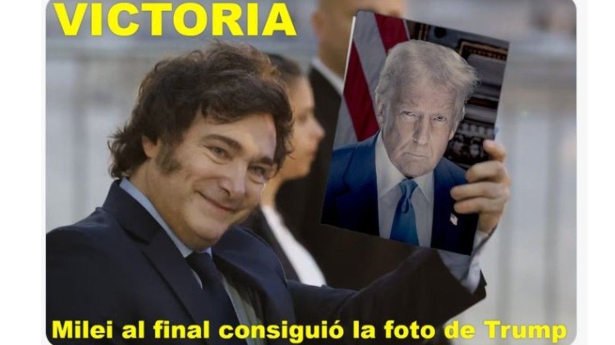 El fracaso de Javier Milei en USA se convirtió en meme