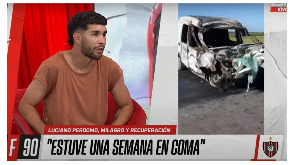 Luciano Perdomo habló de su accidente de tránsito: Siento que volví a nacer