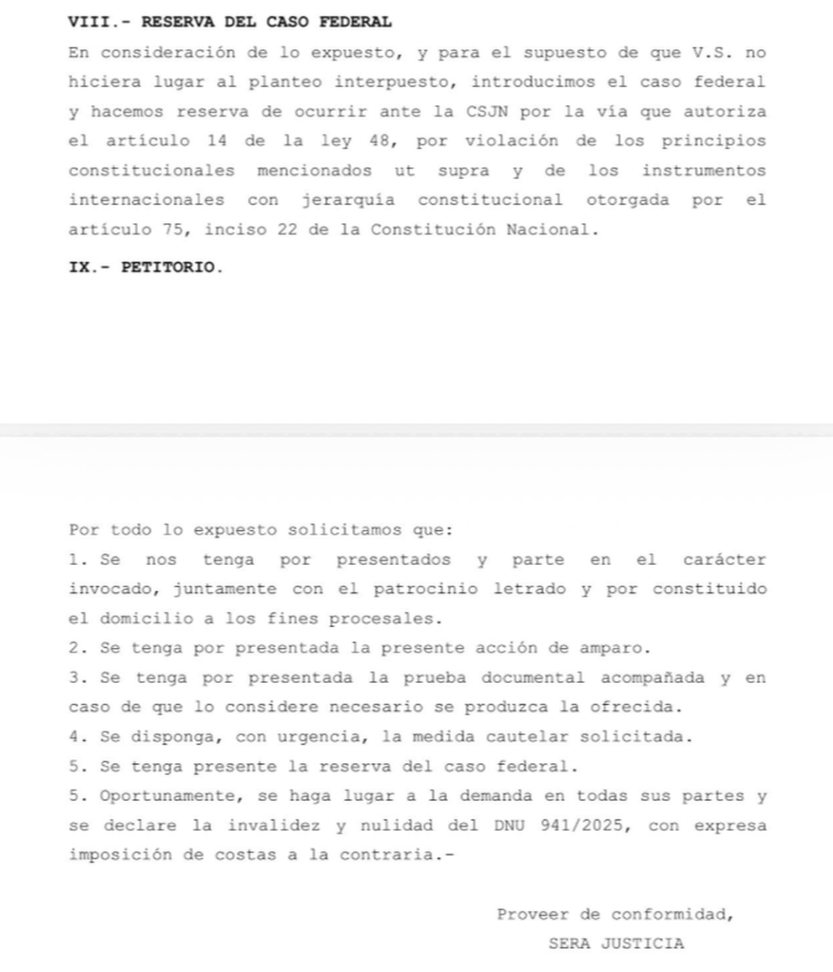 Policía Secreta: Diputados llevaron a la Justicia el DNU de Inteligencia