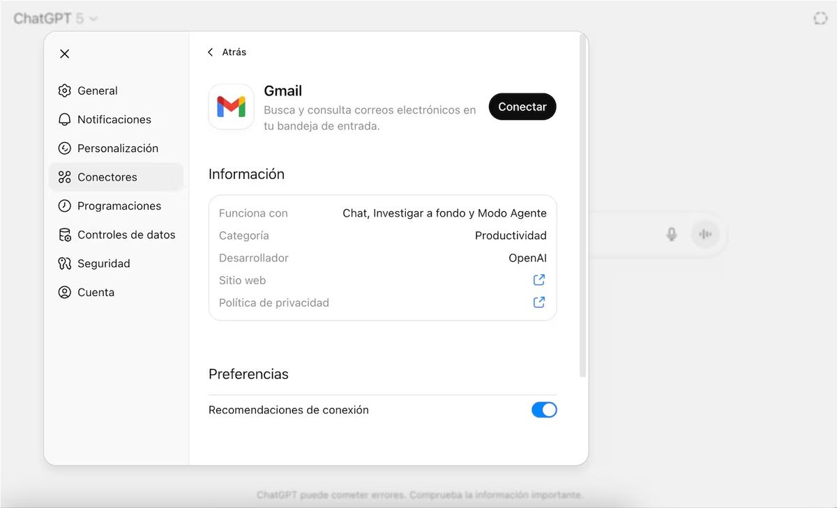 La manera práctica de conectar tu Gmail a ChatGPT y mejorar las comunicaciones