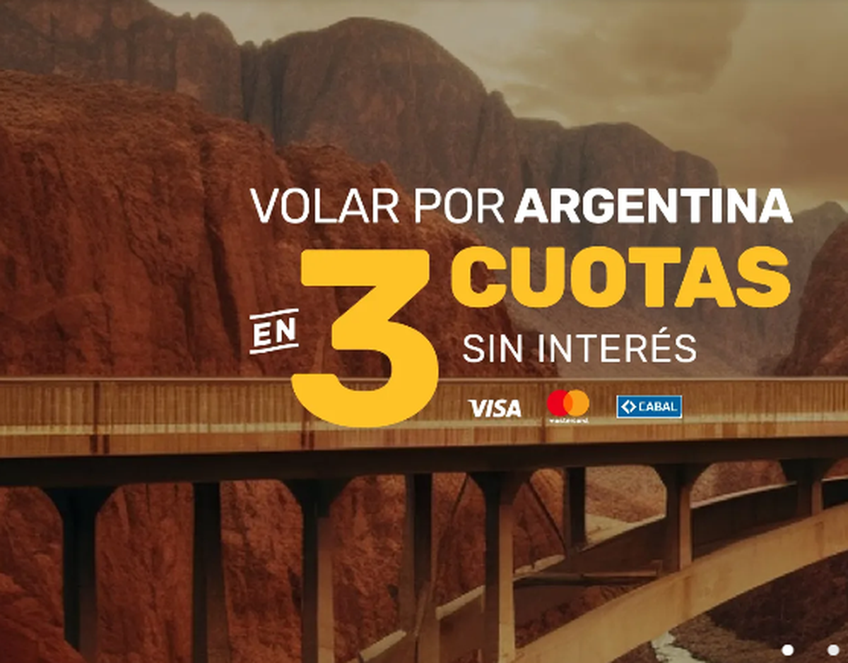 Aerolíneas con vuelos en cuotas sin interés y hasta 50% OFF