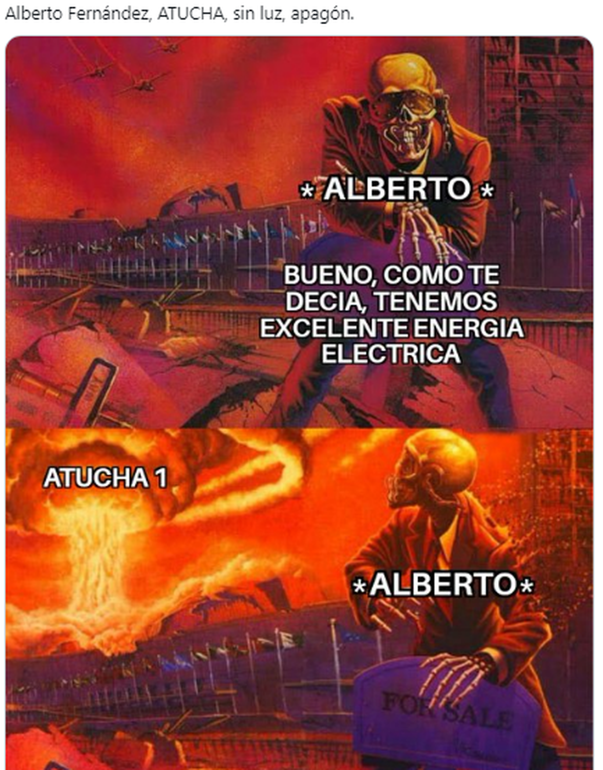 Alberto presidente meme: Habló de energía y explotó todo