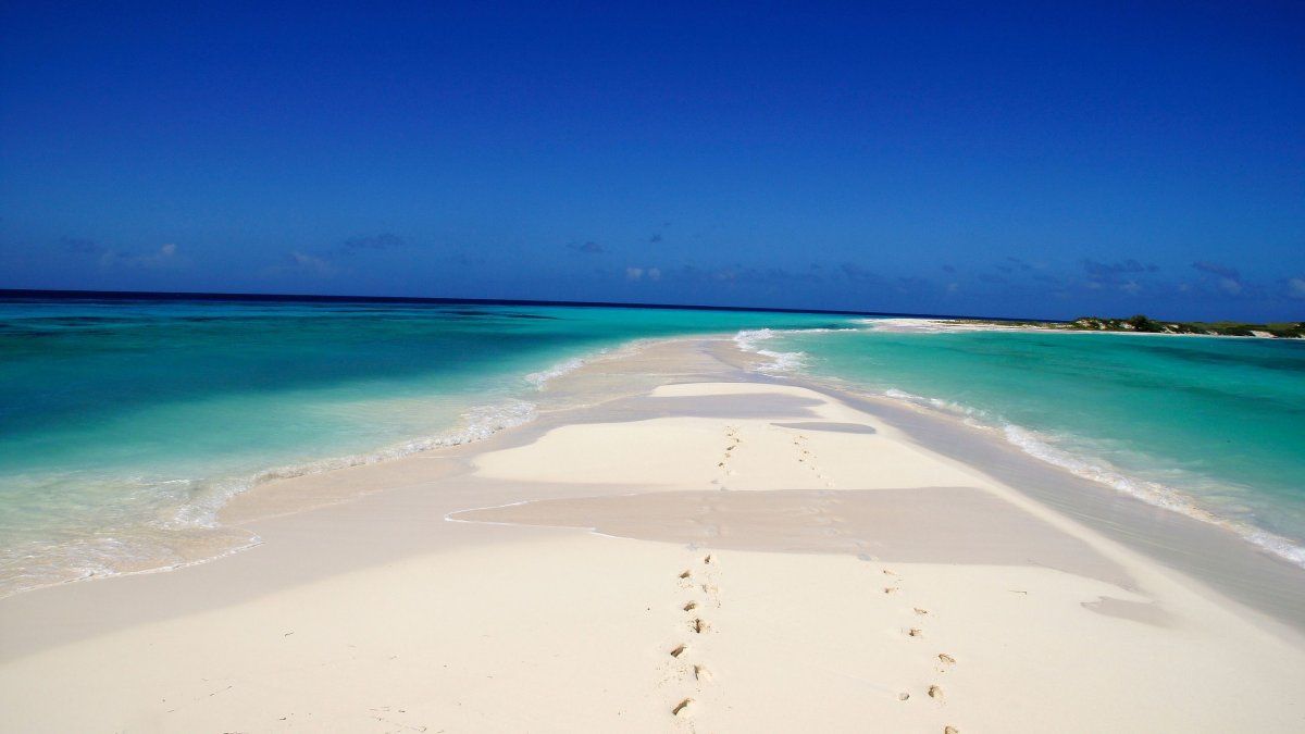 La impresionante playa de Venezuela que se divide en dos