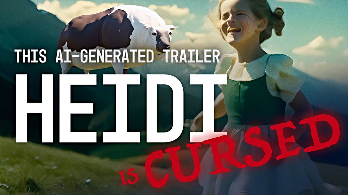 IA creó un tráiler de terror con Heidi como protagonista