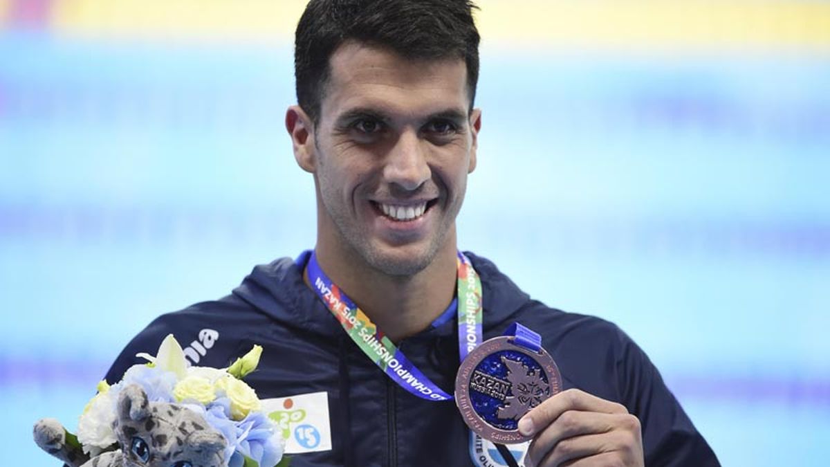 Grabich hizo historia en el Mundial de natación y logró la medalla de ...