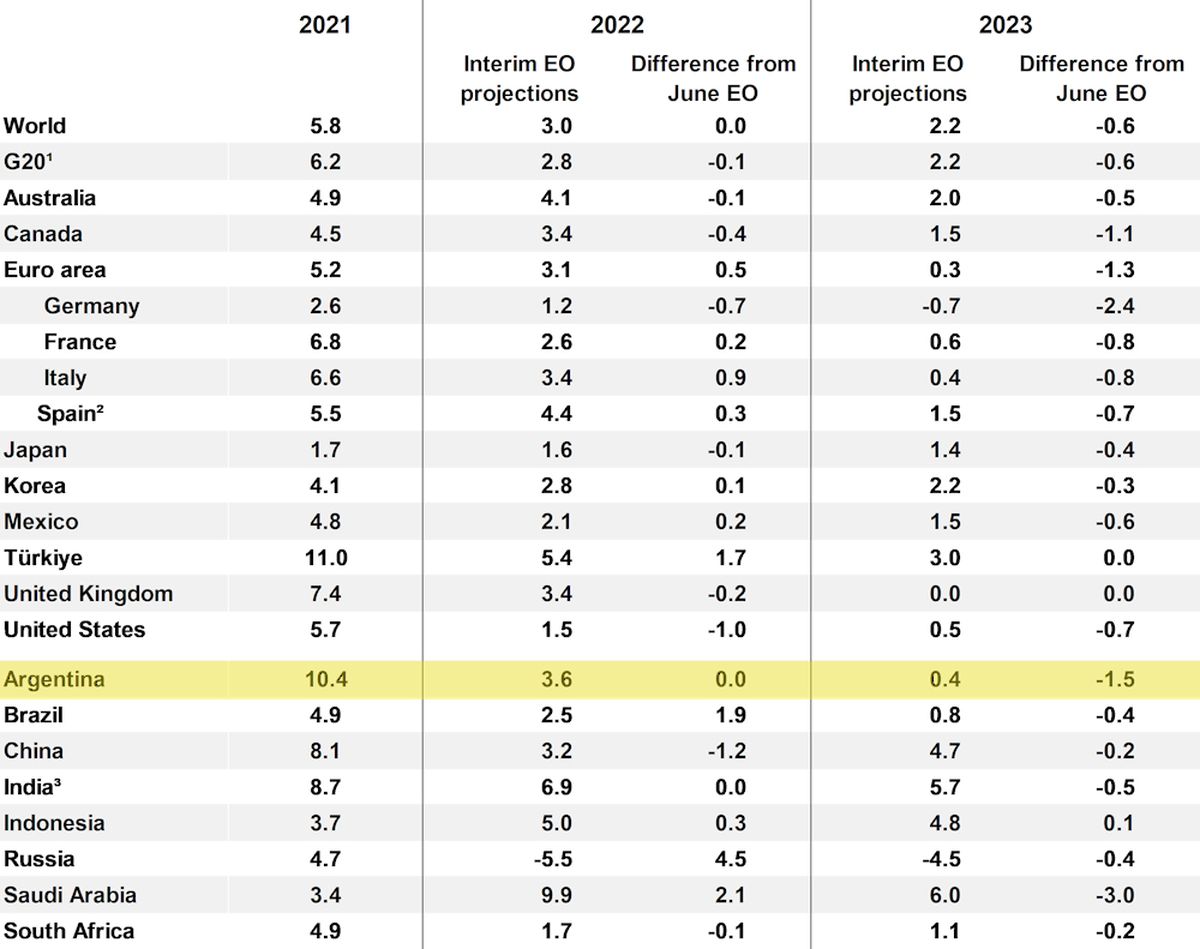 Inflación y PBI: La OCDE relativiza el presupuesto de Massa