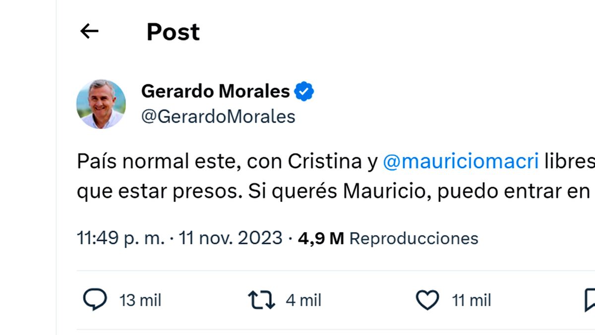 Gerardo Morales, Pepín, María Servini y Mauricio Macri