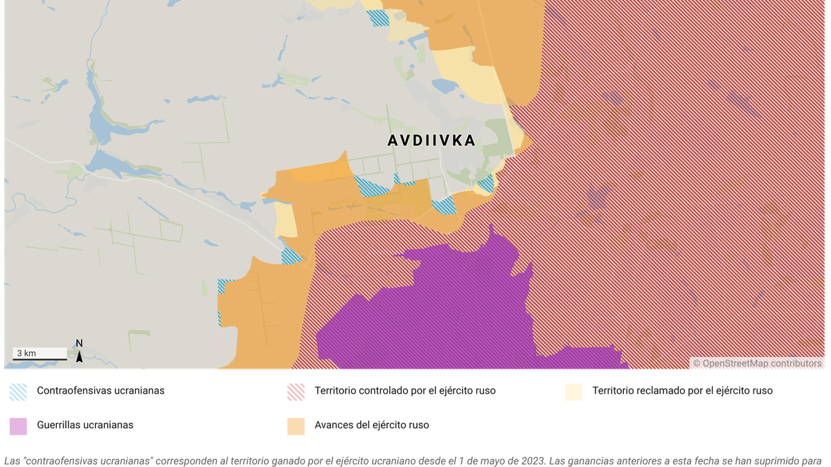 Ofensiva: Rusia ya está dentro de Avdeevka o Avdiivka