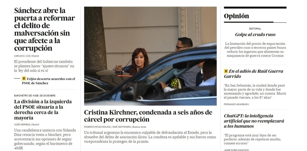 Condena a CFK: La cobertura mundial de la sentencia