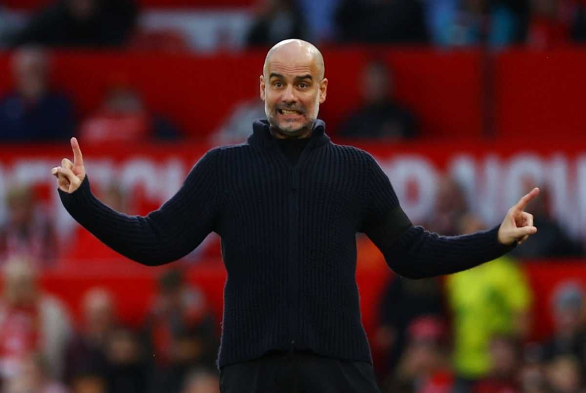 Otra vez Pep Guardiola: el violento ¿abrazo? a su arquero tras tropezón ...