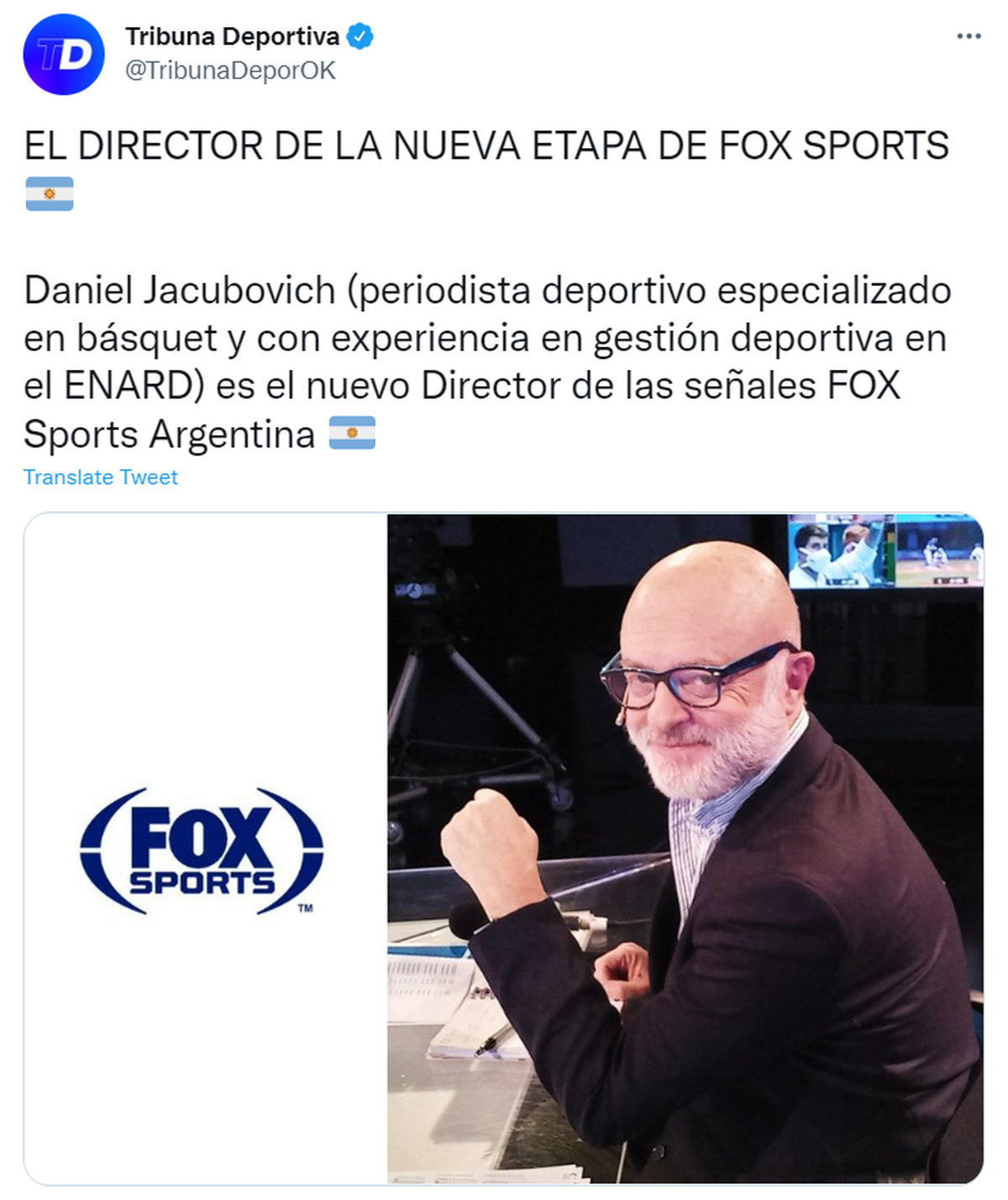 Atento Disney: Fox Sports ya tiene un nuevo director