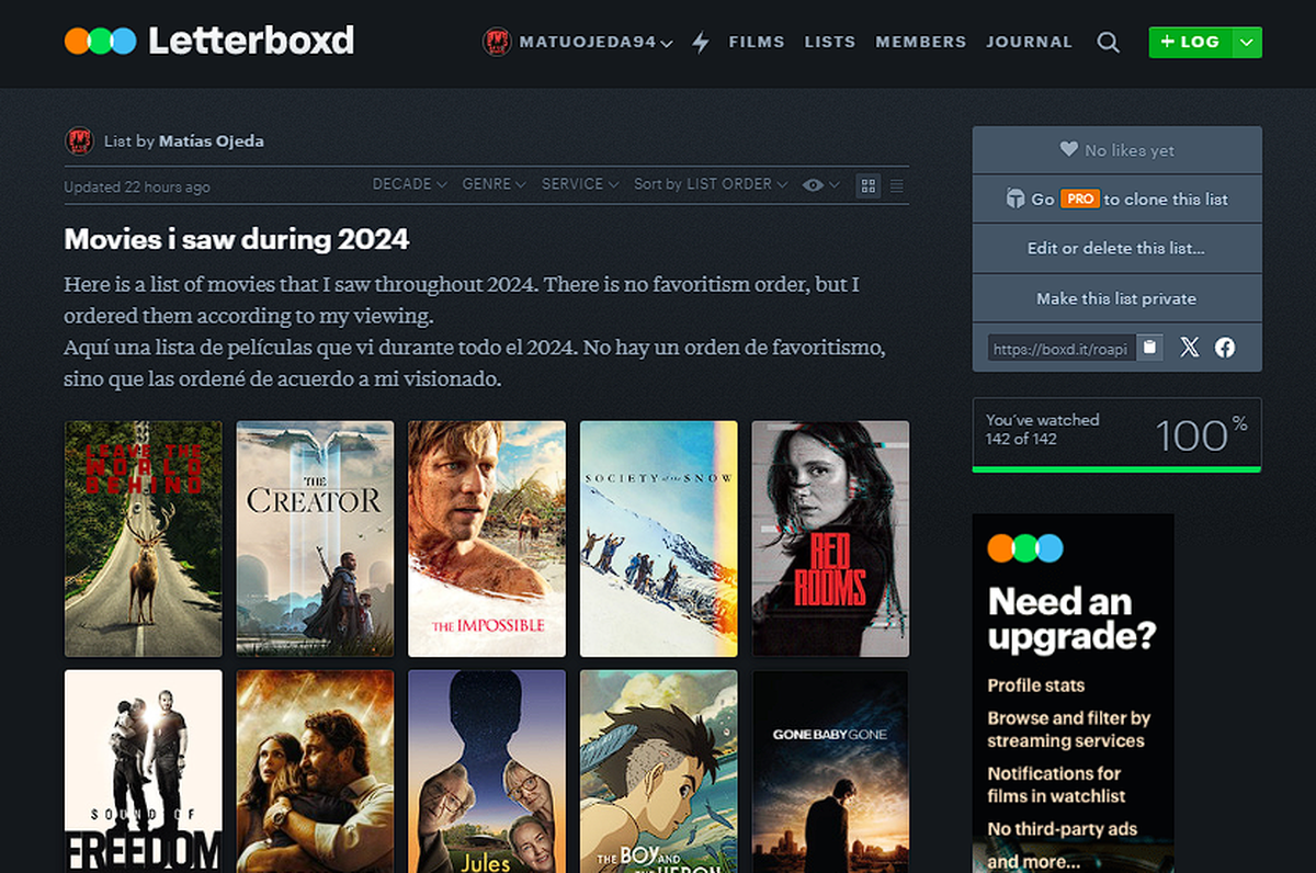Letterboxd: El Instagram/Facebook/Twitter para amantes del cine y el ...