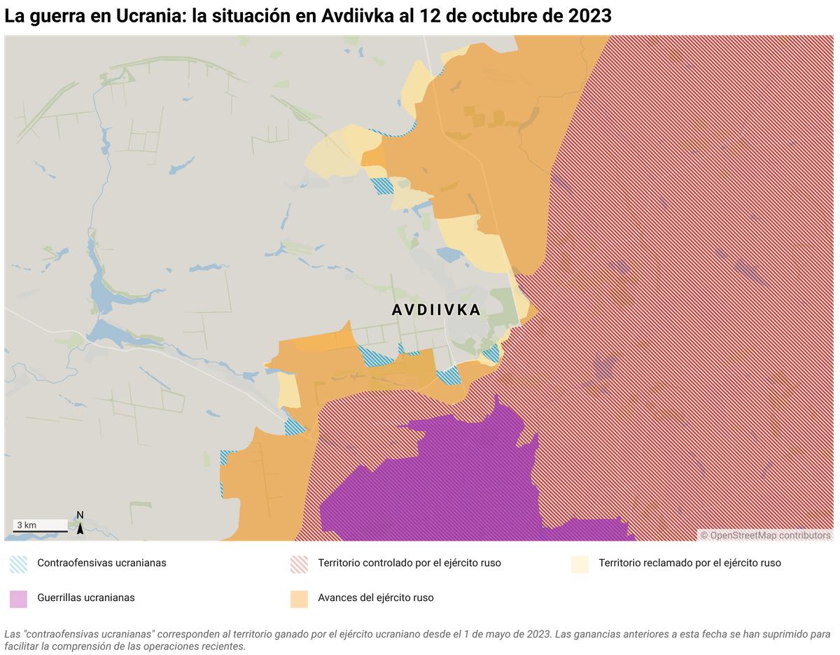 Ofensiva: Rusia ya está dentro de Avdeevka o Avdiivka
